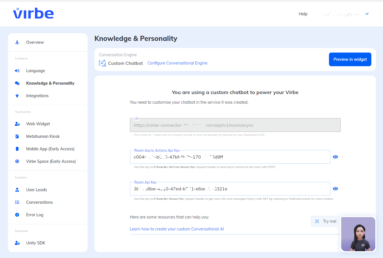 アバター接客で人材不足解消!?VirbeとBright Patternを連携してみた